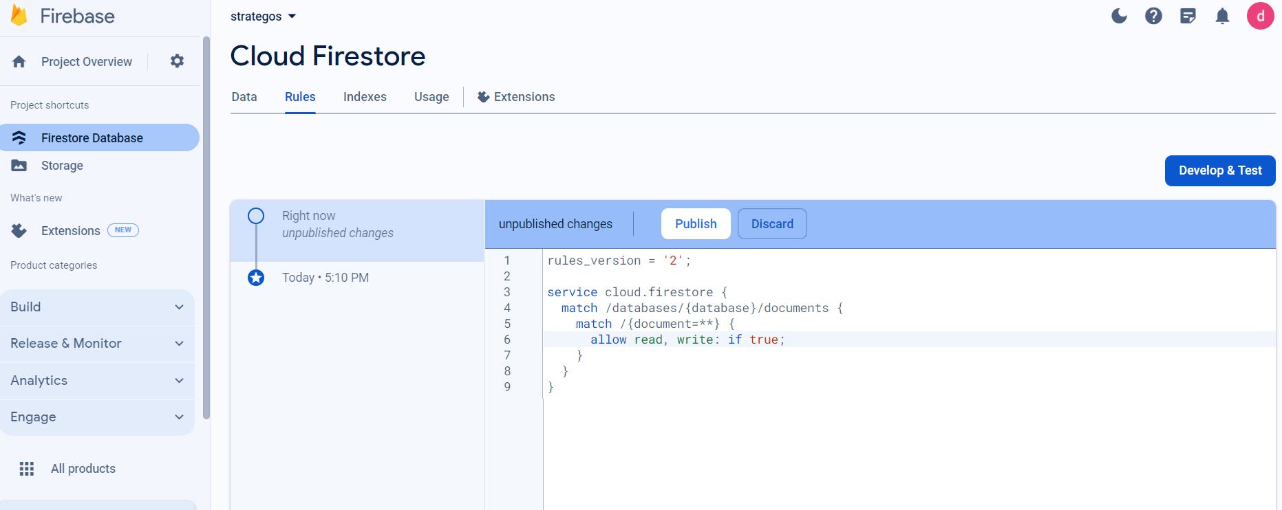 Crear proyecto y base de datos en firebase – ISAAC FIGUEROA